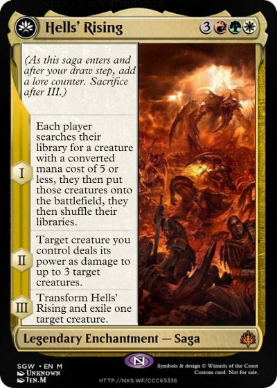 MTGNexus - Hells' Rising // Glundok, God of War and Celestials