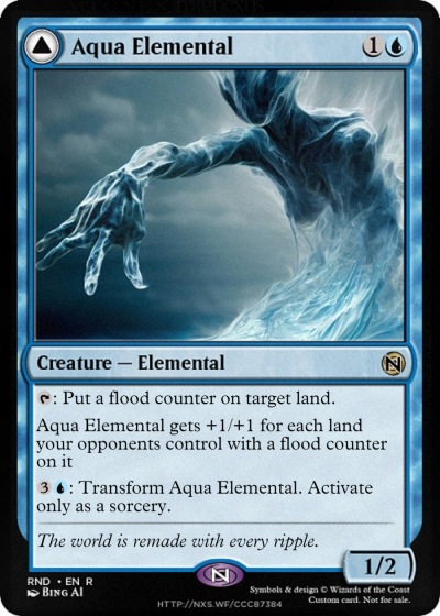 MTGNexus - Aqua Elemental // Aquatic Monolith