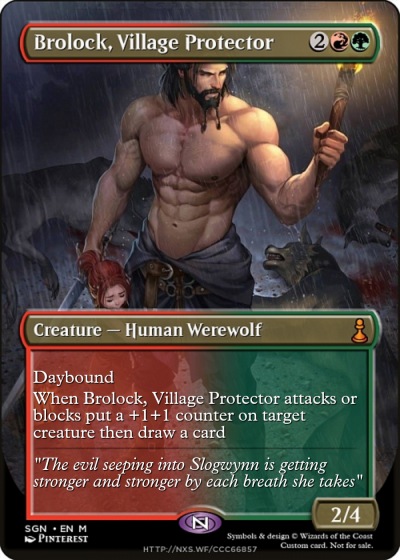 MTGNexus - Brolock, Village Protector // Brolock, Village Destroyer