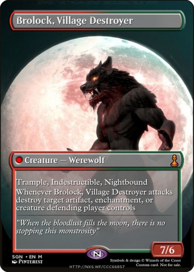 MTGNexus - Brolock, Village Protector // Brolock, Village Destroyer