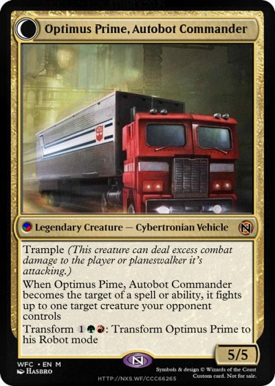 MTGNexus - Optimus Prime, Heroic Leader // Optimus Prime, Autobot Commander