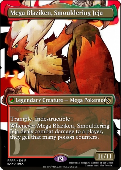 MTGNexus - Blaziken, The Blazing Fury // Mega Blaziken, Smouldering Jeja