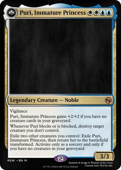 MTGNexus - Puri, Immature Princess // Puri, Matured Sweetness