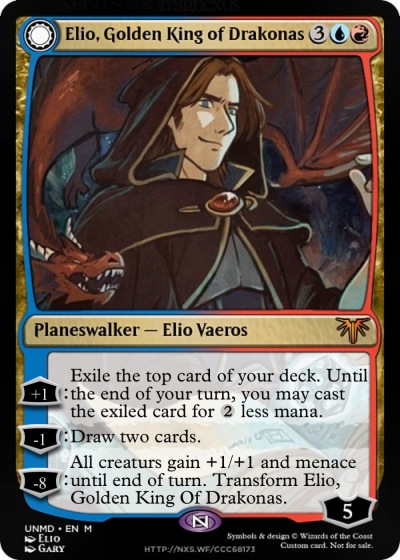 MTGNexus - Elio, Golden King of Drakonas // The Dragon King