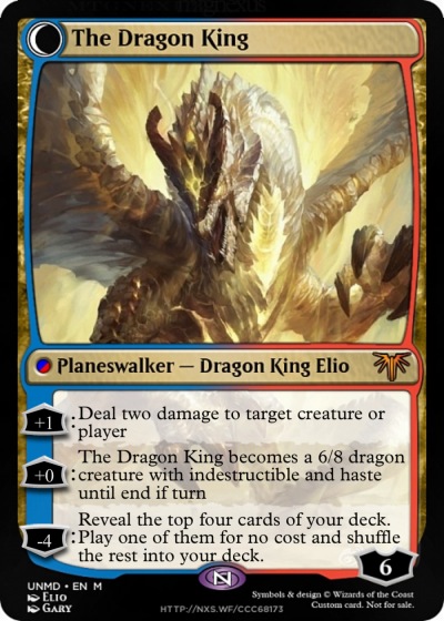 MTGNexus - Elio, Golden King of Drakonas // The Dragon King