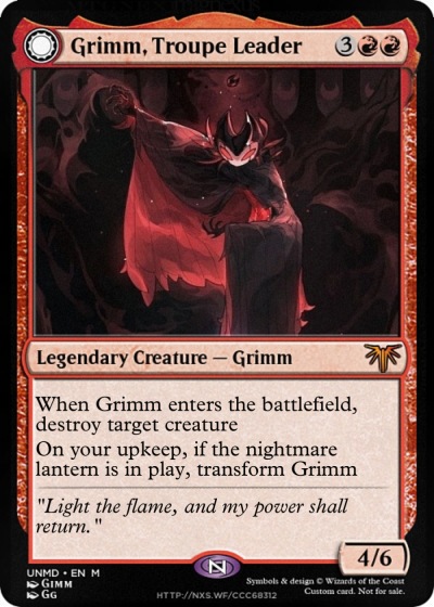 MTGNexus - Grimm, Troupe Leader // Grimm, Flame Relit