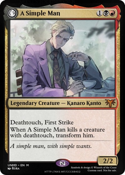 MTGNexus - A Simple Man // Kanaro Kanto, Hand of Death