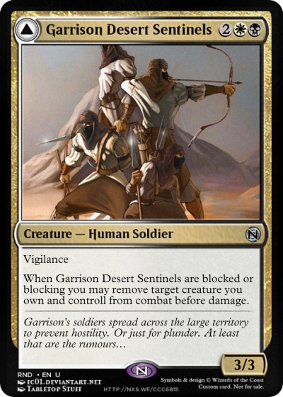 MTGNexus - Garrison Desert Sentinels // Garrison Outpost