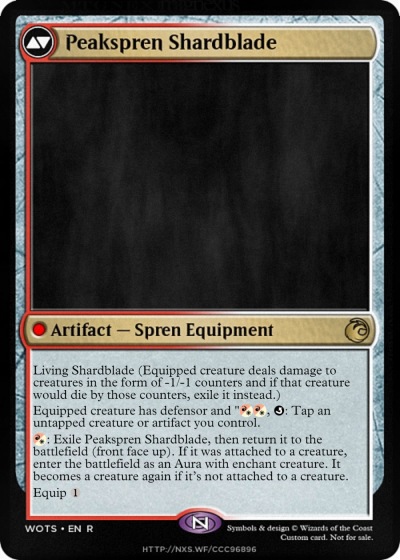 MTGNexus - Peakspren // Peakspren Shardblade