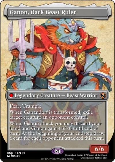 MTGNexus - Ganondorf, Dark Ruler of Gerudo // Ganon, Dark Beast Ruler
