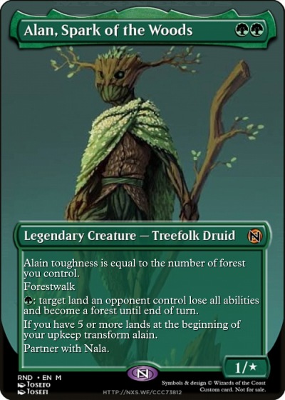 MTGNexus - Alan, Spark of the Woods // Alain, King of the Woods