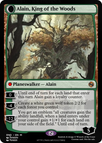 MTGNexus - Alan, Spark of the Woods // Alain, King of the Woods