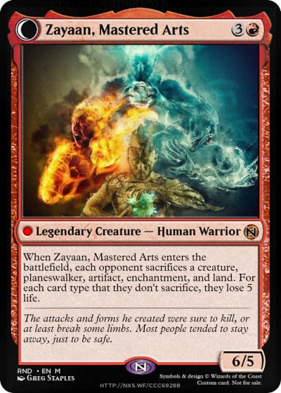 MTGNexus - Zayaan, Subjugating Weapon // Zayaan, Mastered Arts