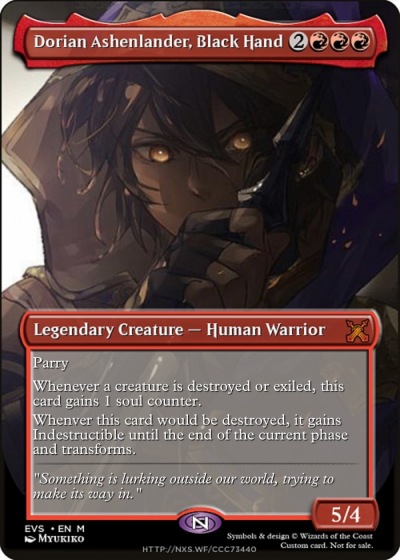 MTGNexus - Dorian Ashenlander, Black Hand // Ronin Alpha — First Drifter
