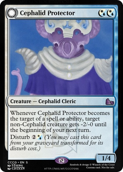 MTGNexus - Cephalid Protector // Enfeebling Tentacles