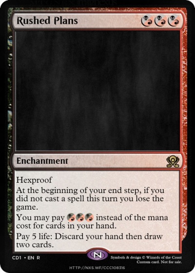 MTGNexus - Rushed Plans