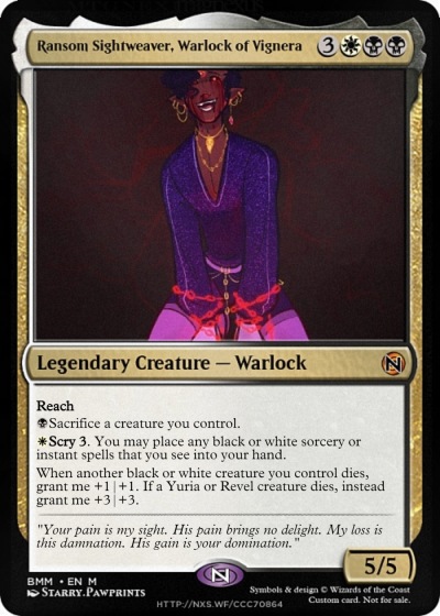 MTGNexus - Ransom Sightweaver, Warlock of Vignera