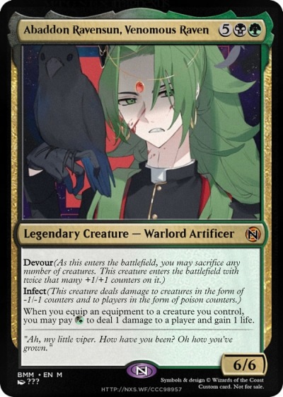 MTGNexus - Abaddon Ravensun, Venomous Raven