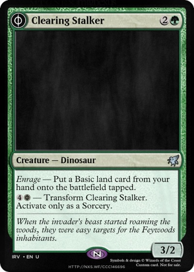MTGNexus - Clearing Stalker // Oil-Soaked Cleaver