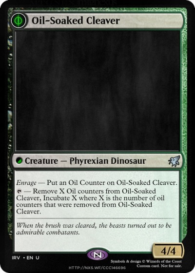 MTGNexus - Clearing Stalker // Oil-Soaked Cleaver