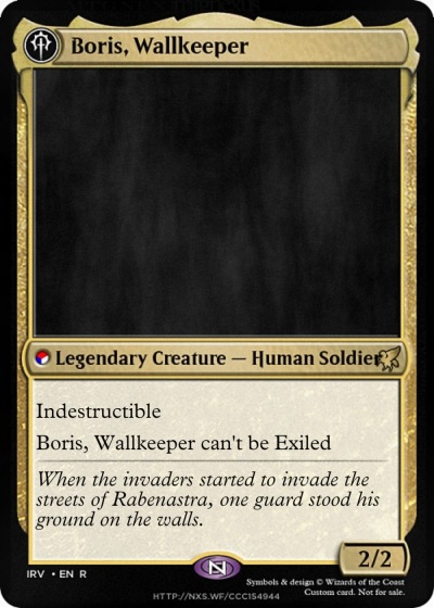 MTGNexus - Second Siege of Rabenastra // Boris, Wallkeeper