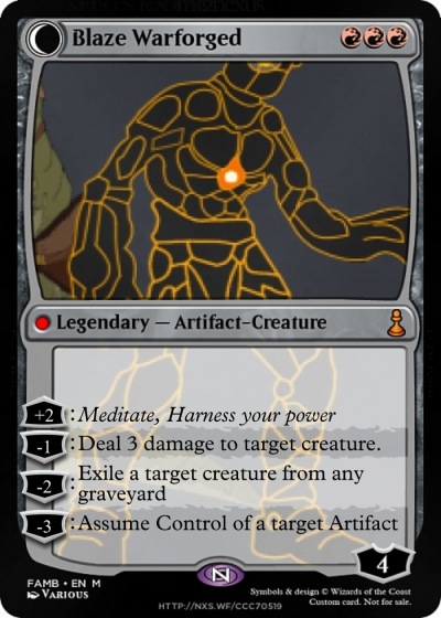 MTGNexus - The Beaten Ashen Path // Blaze Warforged