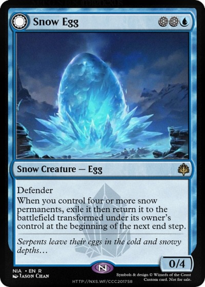 MTGNexus - Snow Egg // Ice Serpent