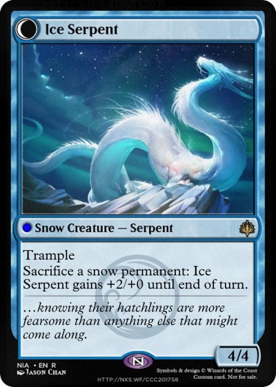 MTGNexus - Snow Egg // Ice Serpent
