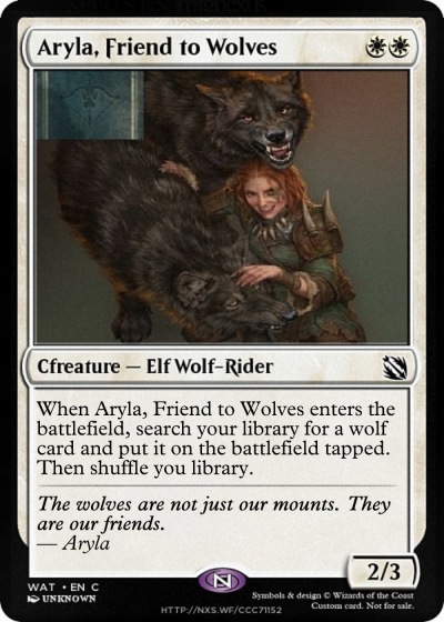 MTGNexus - Aryla, Friend to Wolves
