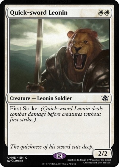 MTGNexus - Quick-sword Leonin