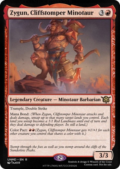 MTGNexus - Zygun, Cliffstomper Minotaur