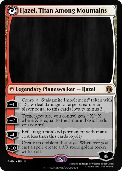 MTGNexus - Hazel, Earth Brute // Hazel, Titan Among Mountains