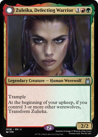 MTGNexus - Zuleika, Defecting Warrior // Zuleika, Ravenous Defector