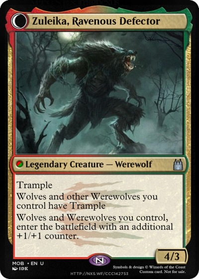 MTGNexus - Zuleika, Defecting Warrior // Zuleika, Ravenous Defector