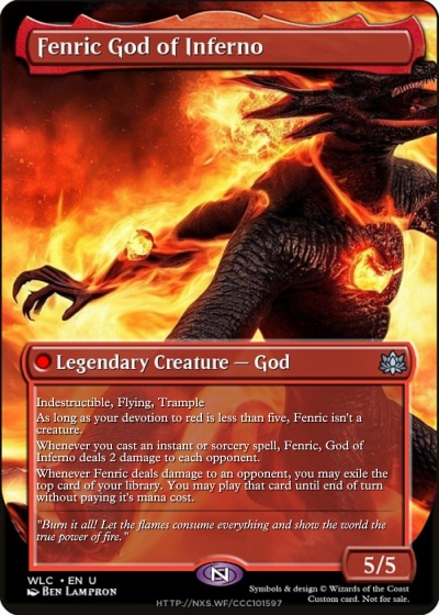 MTGNexus - Fenric's Ascention // Fenric God of Inferno