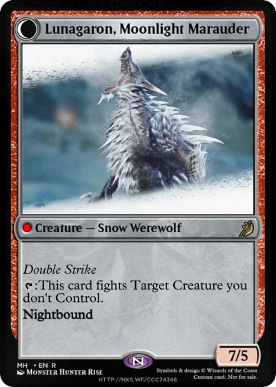 MTGNexus - Lunagaron, Lord of Ice // Lunagaron, Moonlight Marauder