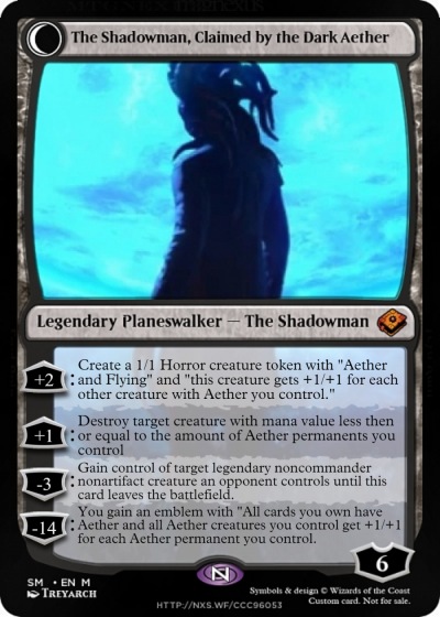 MTGNexus - The Shadowman // The Shadowman, Claimed by the Dark Aether