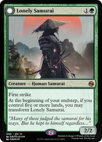 MTGNexus - Lonely Samurai // Packmate Samurai