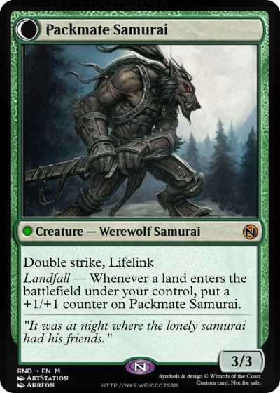 MTGNexus - Lonely Samurai // Packmate Samurai