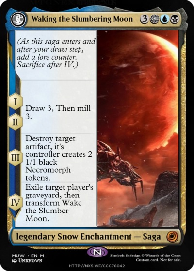 MTGNexus - Waking the Slumbering Moon // Moon of Tau Volantis