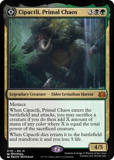 MTGNexus - Cipactli, Primal Chaos // Cipactli, Primal Land
