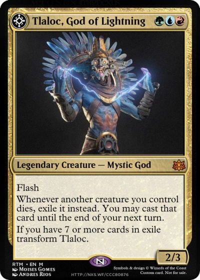 MTGNexus - Tlaloc, God of Lightning // Tlaloc, God of Rain