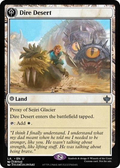 MTGNexus - Light of Courage // Dire Desert