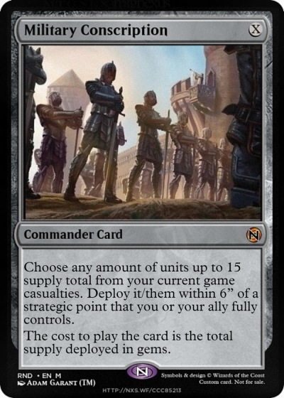 MTGNexus - Military Conscription