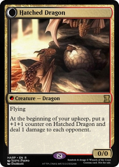 MTGNexus - Crackling Dragon Egg // Hatched Dragon