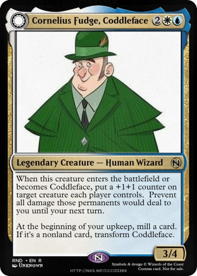 MTGNexus - Cornelius Fudge, Coddleface // Cornelius Fudge, Slanderface