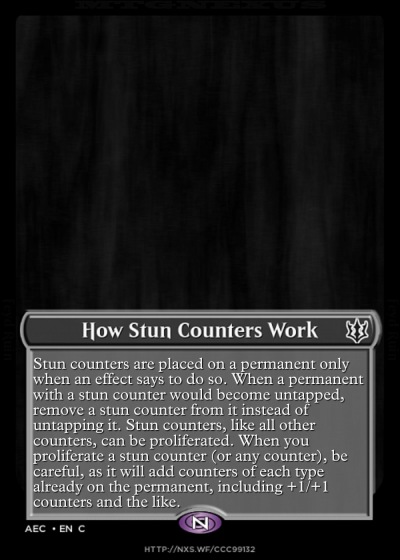 MTGNexus - How Stun Counters Work