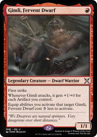 MTGNexus - Gimli, Fervent Dwarf