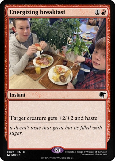 MTGNexus - Energizing breakfast