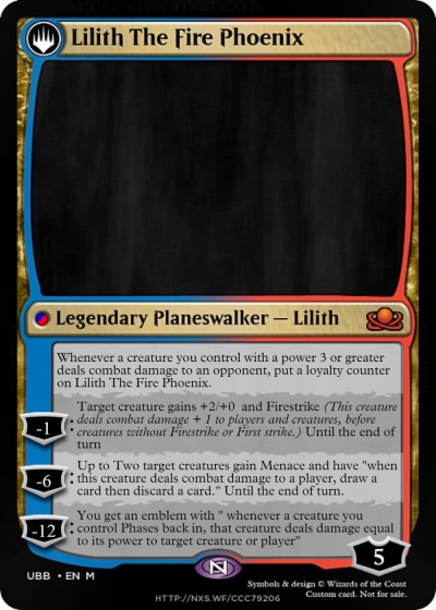 MTGNexus - Unnamed // Lilith The Fire Phoenix